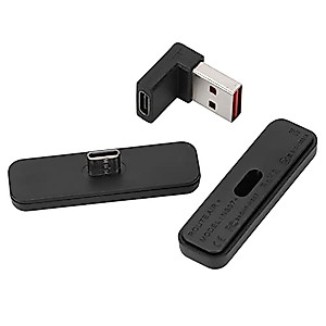 Kafuty-1 Bluetooth Adapter for Nintendo Switch & Lite, for PS4, for PS5, for Win 8 and Above PC, Wireless Audio Transmitter with aptX Low Latency, with USB C to A Converter