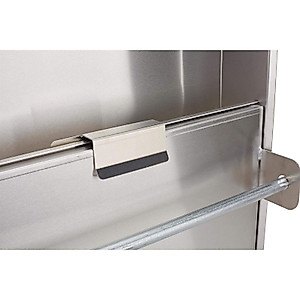 Speedway Motors Standard Aluminum Trailer Storage Cabinet, Features Fold-Down Work Table, Two Paper Towel Holders and Storage, For Enclosed Race Trailer or Garage Storage