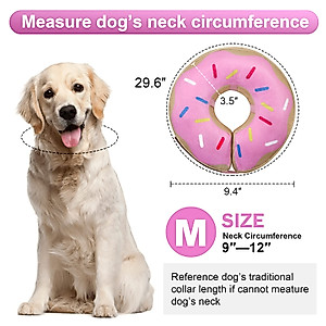 Leo IRis Inflatable Cone Collar for Large Medium Small for Dogs Cats Soft Dog Cone Adjustable E Collar Dog Neck Donut Dog Cone Alternative After Surgery to Prevent from Biting Licking with Pump