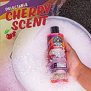 Chemical Guys CWS21516 Sticky Snowball Ultra Snow Foam Car Wash Soap (Works with Foam Cannons, Foam Guns or Bucket Washes) Safe for Cars, Trucks, Motorcycles, RVs & More 16 fl oz, Cherry Scent