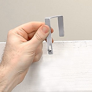 Perfect Curve Cap Rack Pro System – Hat Rack for Baseball Caps | Over Door Organizer | Baseball Cap Organizer |Hat Hangers for Closet |Hat Organizer for Wall | 10 Clips Hold up to 30 caps | White