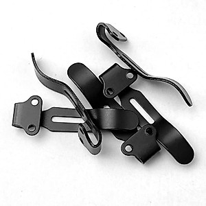TorSor 2 Pack Deep Carry Pocket Clip Stainless Steel Folding Knife Back Clips for Knife 515 535 Series Practical Waist 2 Hole Support Stand Grip DIY Outdoor Accessories Tool