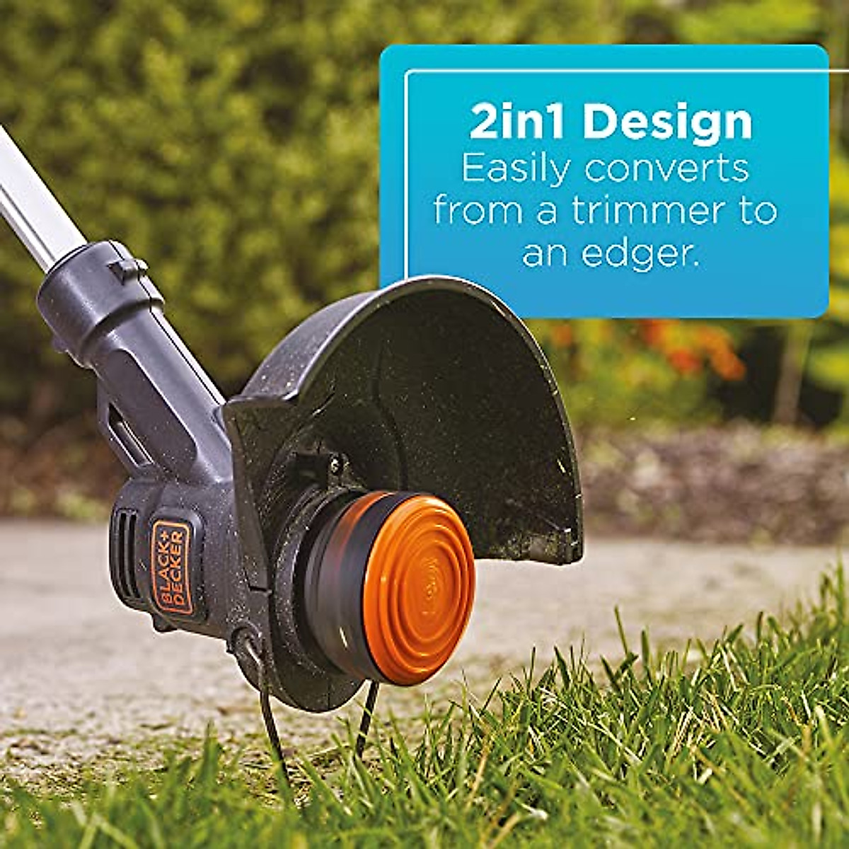 BLACK+DECKER 20V MAX String Trimmer/Edger Kit, 10-Inch (LST201)