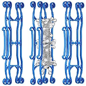 Vicenpal Christmas Lights Storage Holder, Holiday All-purpose Light Cord Wind up Organizer for String Lights, Extension Cords, Magnet Fishing Rope (Blue, Set of 6)
