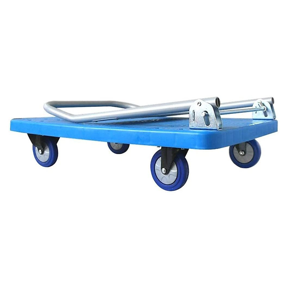 Folding Cart with Wheels, Push Cart Hand Trucks Utility Carts Service Carts Platform Trucks, Foldable Heavy Duty Trolley (Color : 100X60CM)