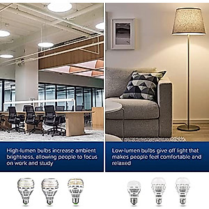 SANSI 60W Equivalent LED Light Bulbs, 22-Year Lifetime, 4 Pack 900 Lumens LED Bulbs with Ceramic Technology, 5000K Daylight 9W Non-Dimmable, E26, A15 Efficient & Safe Energy Saving for Home Lighting