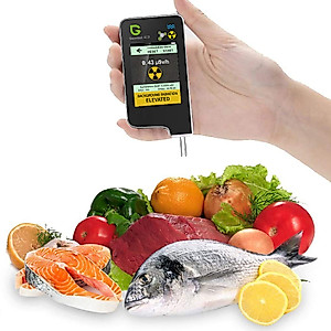 6 in 1 Greentest eco 5 Digital Food Nitrate Tester, High Accuracy Radiation Detector Geiger Counter Water Quality Meter TDS Hardness PPM Analyzer Dosimeter for Vegetable, Fruit, Meat, Fish, Water