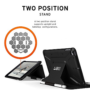 UAG Folio iPad Mini (5th Gen, 2019) Case Metropolis Feather-Light Rugged [Black] Military Drop Tested iPad Cover with Apple Pencil Holder