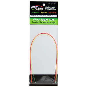 Nanoptics Ultra Super Flex Replacement Bowsight Fiber 12" (Pack of 5) - 0.029" Multi (Green, Yellow, Red, Blue, and Hunter Orange)