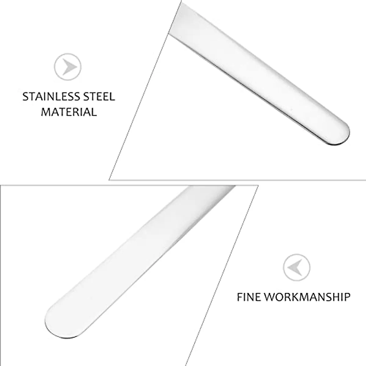 Metal Cosmetic Facial Cream Spoon Face Cream Scoop Makeup Pick Spoons Spatulas Cream Spoon Facial Mud Facial Mask Applicator Remover Scraper Pack Body Skin Care Spatula Set 1pc