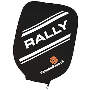 Rally Flare Graphite Pickleball Paddle | Polymer Honeycomb Core, Graphite Hybrid Composite Face | Lightweight | Paddle Cover Included (2-Pack Blue/Red)
