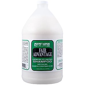 Chris Christensen Pro-Line Fair Advantage Shampoo & Conditioner - Premium Volumizing Shampoo for Dogs - Build Body while providing Moisture - Anti Static Formula - 2 in 1 Shampoo & Conditioner-Gallon