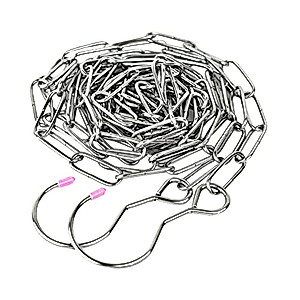 Zerodeko 3pcs Metal Clothing Rack Stainless Steel Chain Portable Drying Rack Clothes Storage Chains Display Hanging Chain Adjustable Clotheslines Clothes Drying Chain Clothes Drying Rack