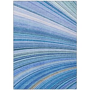 Addison Rugs Chantille ACN585 Blue 9' x 12' Indoor Outdoor Area Rug, Easy Clean, Machine Washable, Non Shedding, Bedroom, Living Room, Dining Room, Kitchen, Patio Rug