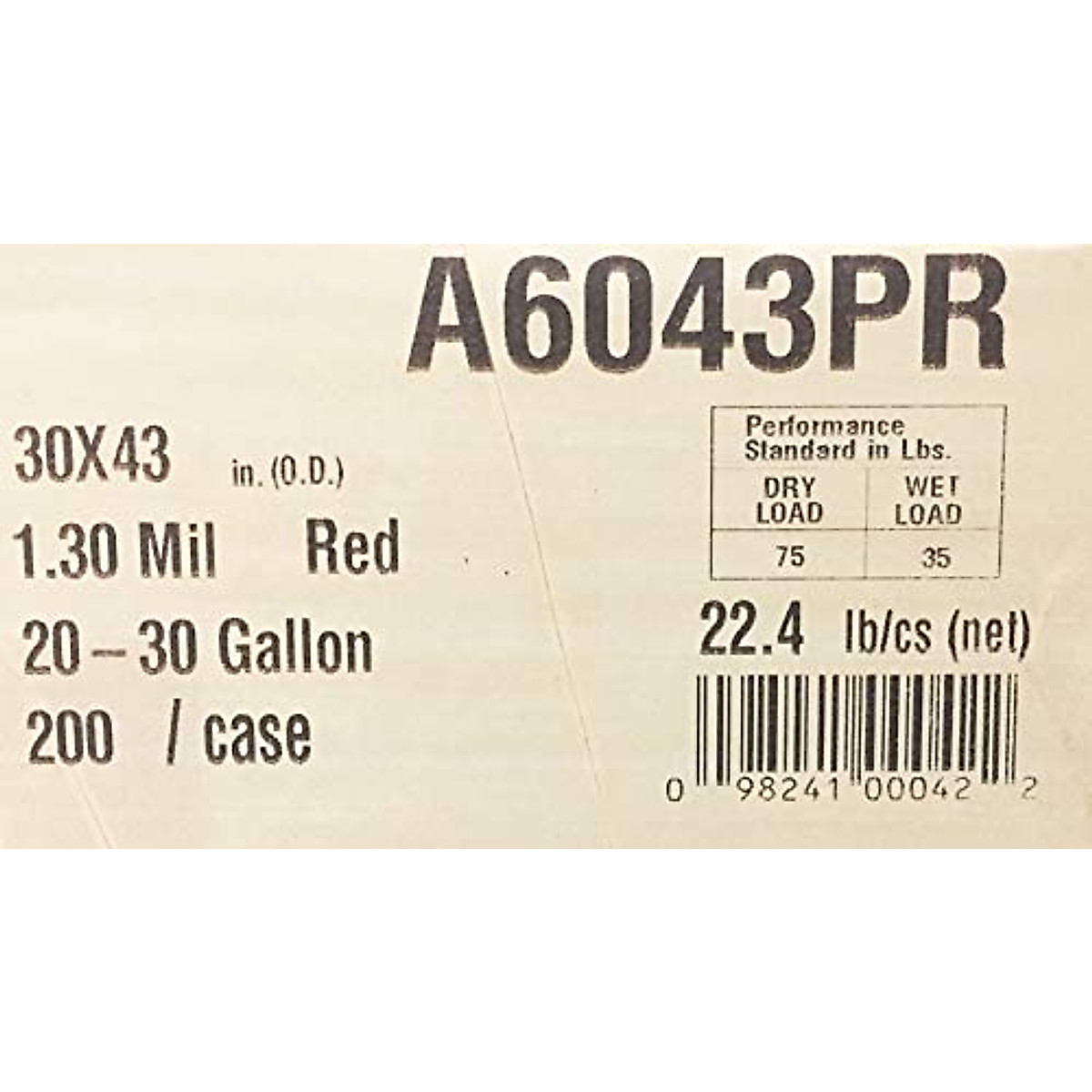 Healthcare Liners by Heritage Bag, when Safety and Perfomance matter. 30"x43", Red, 1.3Mil, 200, Healthcare Printed