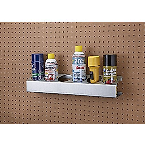 Space Saving Aerosol Spray Paint Can Storage System Rack Shelf Organizer - Made in USA - Garage Home Workshop - Wall Mounted - Holds 6 Cans