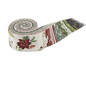 Katherine Lenius Yuletide Forest Rolie Polie 40 2.5-inch Strips Jelly Roll Riley Blake RP-13540-40