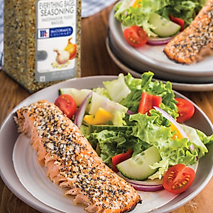 McCormick Culinary Everything Bagel Seasoning, 21 oz - One 21 Ounce Container of Everything Bagel Seasoning Blend of Poppy Seed, Sesame Seed, Garlic, Onion and Salt