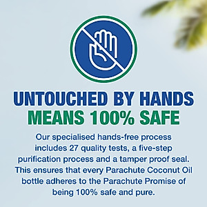 Parachute 100% Pure and Natural Unrefined Coconut Oil | No Chemicals & Added Preservatives | 63 fl.oz