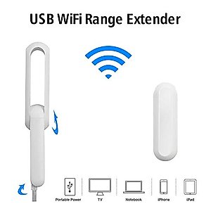TUOSHI USB WiFi range Extender, Portable 300M Dual Antenna USB WiFi Signal Range Extender Booster Wireless Router Repeater AP Amplifier IEEE802.11 b/g/n