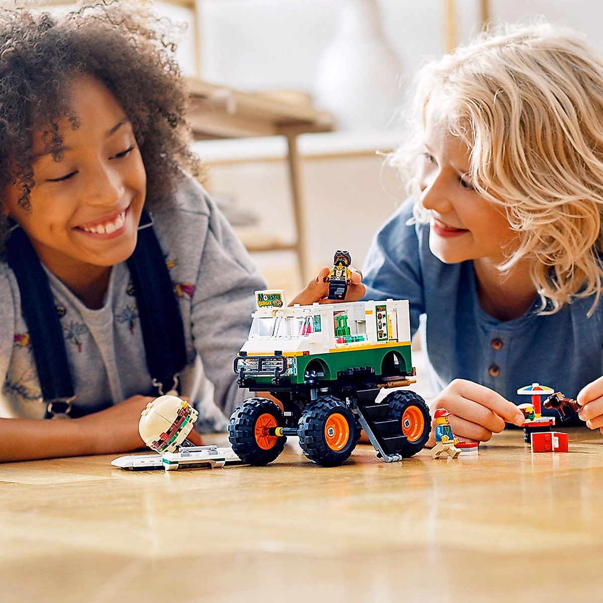 LEGO Creator 3in1 Monster Burger Truck 31104 Building Kit, Cool Buildable Toy for Kids (499 Pieces)