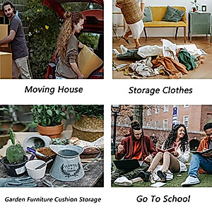 WITERY Large Storage Bags 180L 2PCS Waterproof Moisture Proof with Zipper Back to School Carry Bag for Comforters Blankets Clothes Quilts and Towels,Thick Under Bed Storage Bag Moving Bag USD$2899USD$28.99