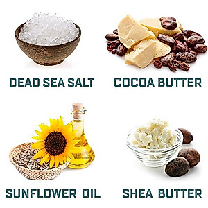 Bath Bombs Ultra Lux Gift Set - 6 XXL Fizzies with Natural Dead Sea Salt Cocoa and Shea Essential Oils Plus Aromatherapy Shower Steamers, Set of 6 Scent Tablets