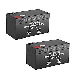 BatteryGuy 3903 Bed Scale Replacement 12V 1.2Ah SLA Batteries Brand Equivalent (Rechargeable) - Qty of 2