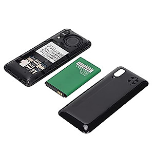 Zopsc V12 2G Unlocked Senior Cell Phone 2.8in HD Screen, Supports 500 Phonebooks, 50 SMS, Video Recording, MP4, MP3, FM Radio, Camera, 5 Alarms, for Elderly and Kids (US Plug 100‑240V)