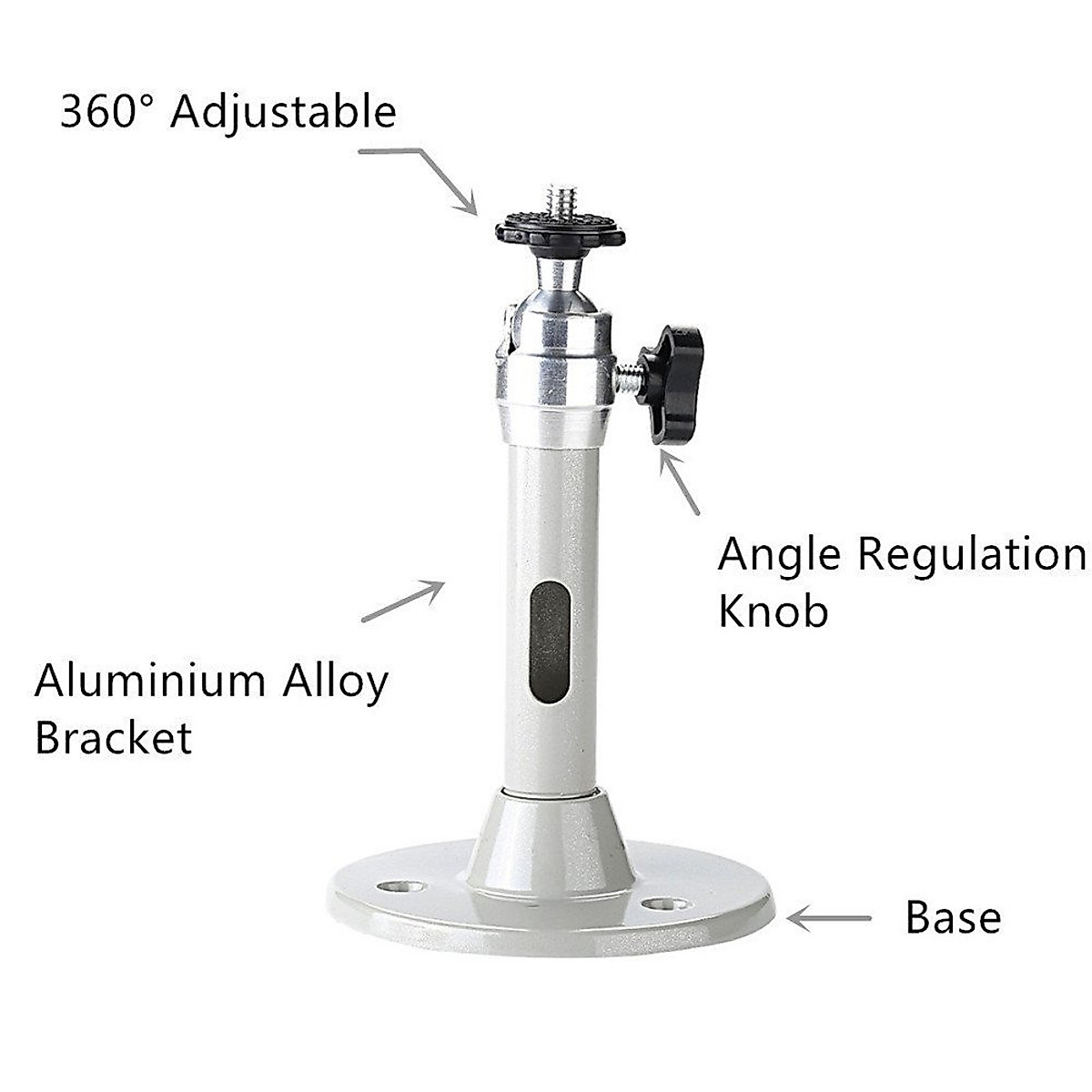 Boewill Mini Ceiling Wall Projector Mount Stand 360° Rotation Tripod Mount Compatible with Most Mini Projectors Digital Camera Camcorder (135mm. Grey)