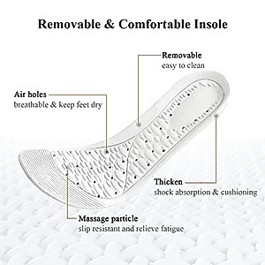 scecocrs Chef Shoes Women Nonslip Oil Water Resistant Nursing Work Shoe for Hospital Garden Kitchen Black