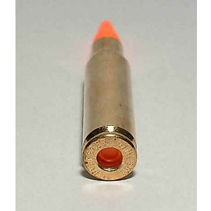 ST Action Pro Pack Of 10 Inert .308 Winchester Rifle Orange Safety Trainer Cartridge Dummy Ammunition Ammo Shell Rounds with Brass Case