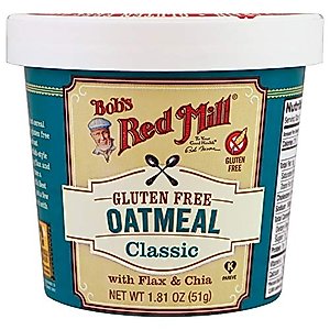 Bob's Red Mill Gluten Free Oatmeal Cup Classic with Flax & Chia (Pack of 12) by Bob's Red Mill