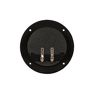 Goldwood Sound Speaker Box Terminal Cups 2 Round Power Speaker Terminal Plates Black (RGT-4025-2)