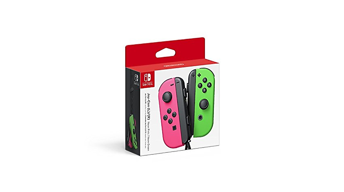 Vibrant Nintendo Joy-Con (L/R) - Neon Pink & Green for Switch
