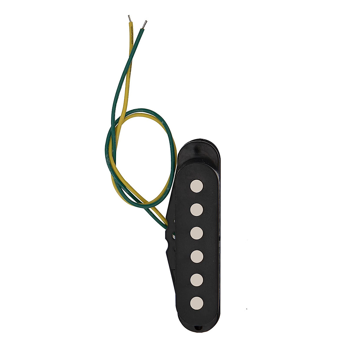 2Pcs Yootones Electric Guitar Single Coil Sound Pickup Audio Transducer Compatible with ST Guitar Replacement Part (Black)