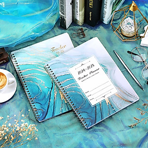 Teacher Planner 2024-2025 - July 2024-June 2025, Teacher Lesson Planner 2024-2025, 8'' × 10'', Lesson Planner Book for Teachers, Weekly Monthly Planner with Printed Monthly Tabs, Inspirational Quotes