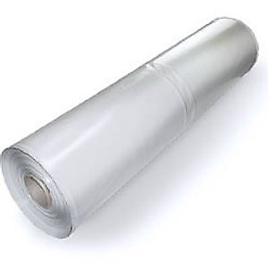 Plastic Poly Sheeting 20 Feet X 100 Feet, True 10 Mil, Translucent/White, Incredibly Durable, Top Visqueen Plastic Sheeting