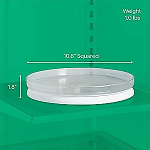 YouCopia FridgeView Fridge Turntable, Lazy Susan Organizer for Refrigerator Storage, 11” , White
