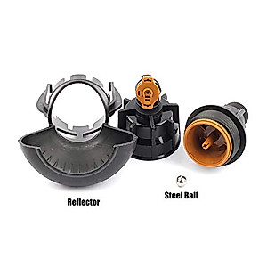 UXZDX 1/2" Male Thread 180° Rotating Nozzle Long Distance Spray Lawn Irrigation Sprinklers Garden Agricultural Irrigation Sprayers (Size : 5PCS)