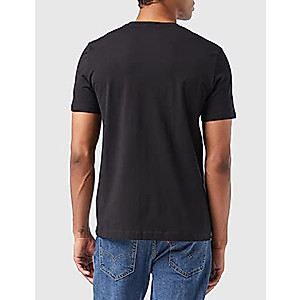 Nautica Men's Solid Crew Neck Short Sleeve Pocket T-Shirt, Black, Large