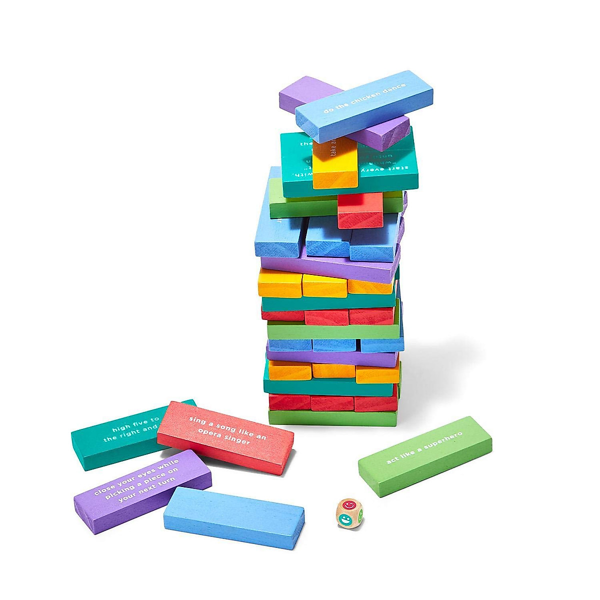 Two's Company All Fun and Game 48-Piece Tumbling Blocks Activity Game Set