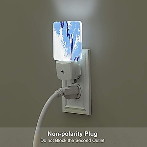 Delhiponics Graffiti Art Night Light Dusk to Dawn Smart Sensor,White Led Nightlight for Bedroom,Bathroom,Kitchen,Hallway,Stairs,Energy Efficient,Decor Desk Lamp