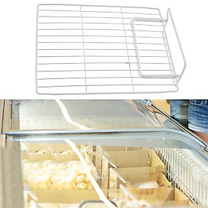 Veemoon Refrigerator Partition Board Freezer Wire Divider Iron Mesh Divider Drawer Separators Fridge Shelf Organizers Freezer Dividing Partition Plate