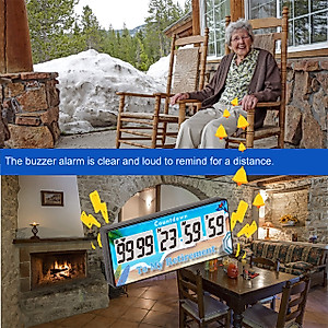 Runleader Digital 9999 Days Events Timer, Count-Down&Count-up Tracking,Backlight Display,Alarm Reminder,Battery Replacement,User Shutdown for Wedding Retirement Christmas