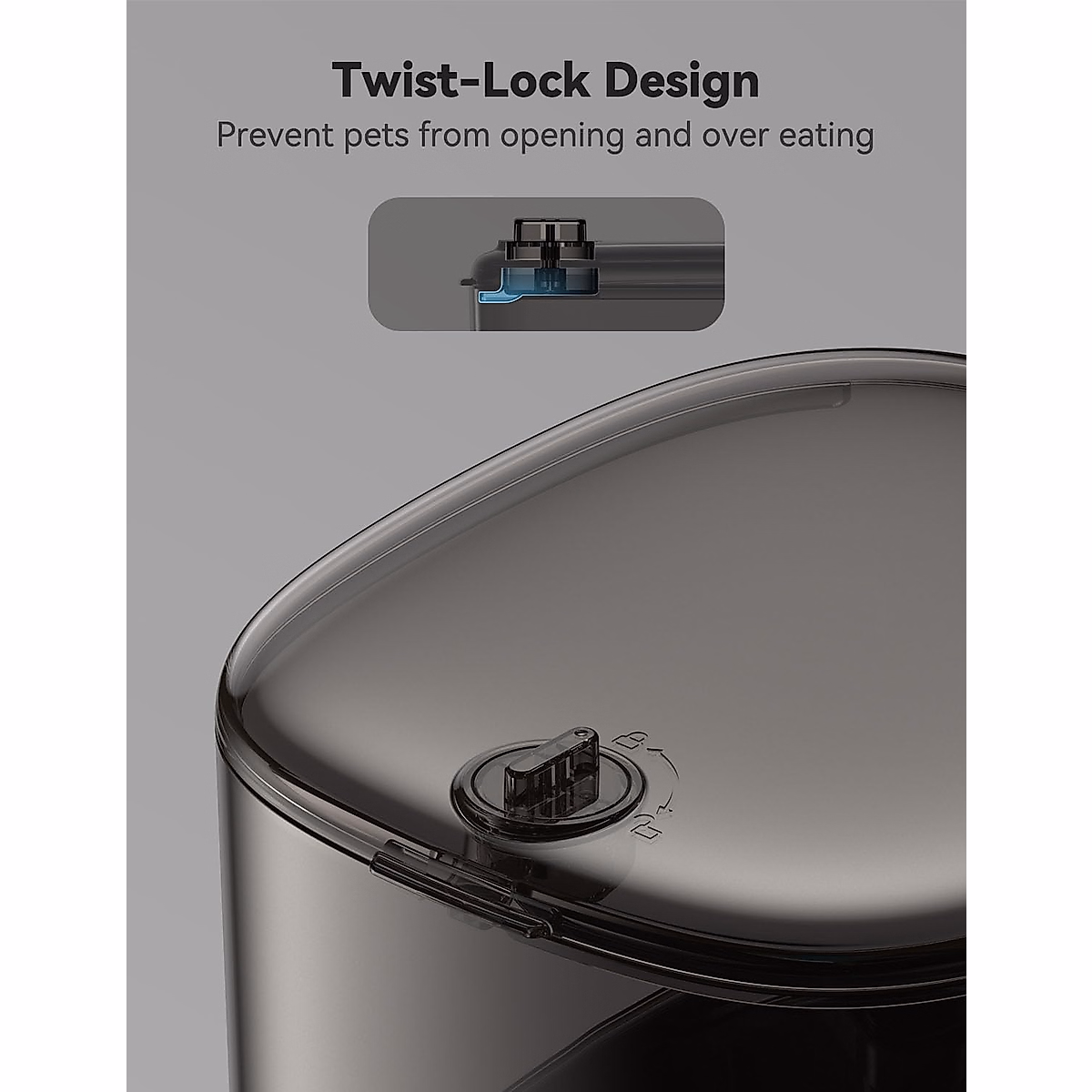 WOPET 6L Automatic Cat Feeder,Wi-Fi Enabled Smart Pet Feeder for Cats and Dogs,Auto Dog Food Dispenser with Portion Control, Distribution Alarms and Voice Recorder Up to 15 Meals per Day (White)