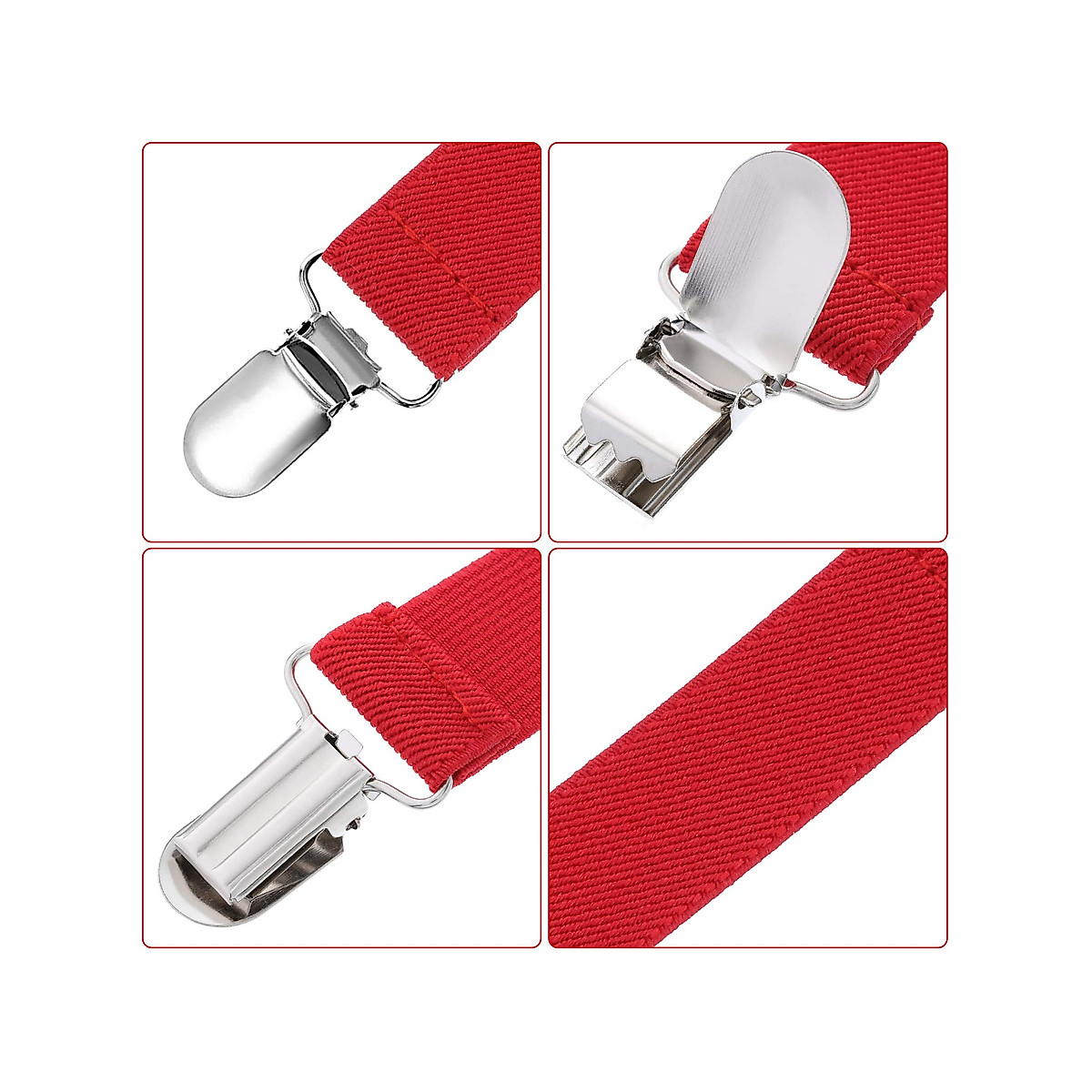 Zhanmai 6 Pairs Dress Clips Elastic Mitten Clips Stainless Steel Brooch Clip for Women Mitten Clips for Adults(18 cm, Multicolored)