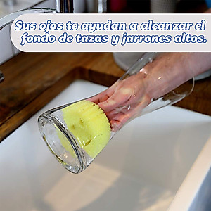 Original Scrub Daddy Sponge - Scratch Free Scrubber for Dishes and Home, Odor Resistant, Soft in Warm Water, Firm in Cold, Deep Cleaning Kitchen and Bathroom, Multi-use, Dishwasher Safe, 4ct