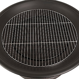 Pleasant Hearth OFW717RC Palmetto Fire Pit with Cooking Grid
