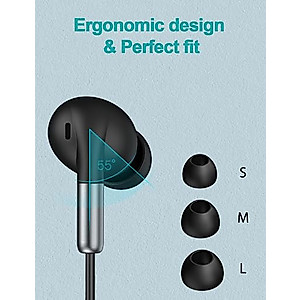 DUKABEL USB PC Earbuds, USB Gaming Earbuds with Mic for PC/PS4/PS5, Black Noise canceling Wired Headphones with Remote for Music, Video Calls, Broadcasting, Work